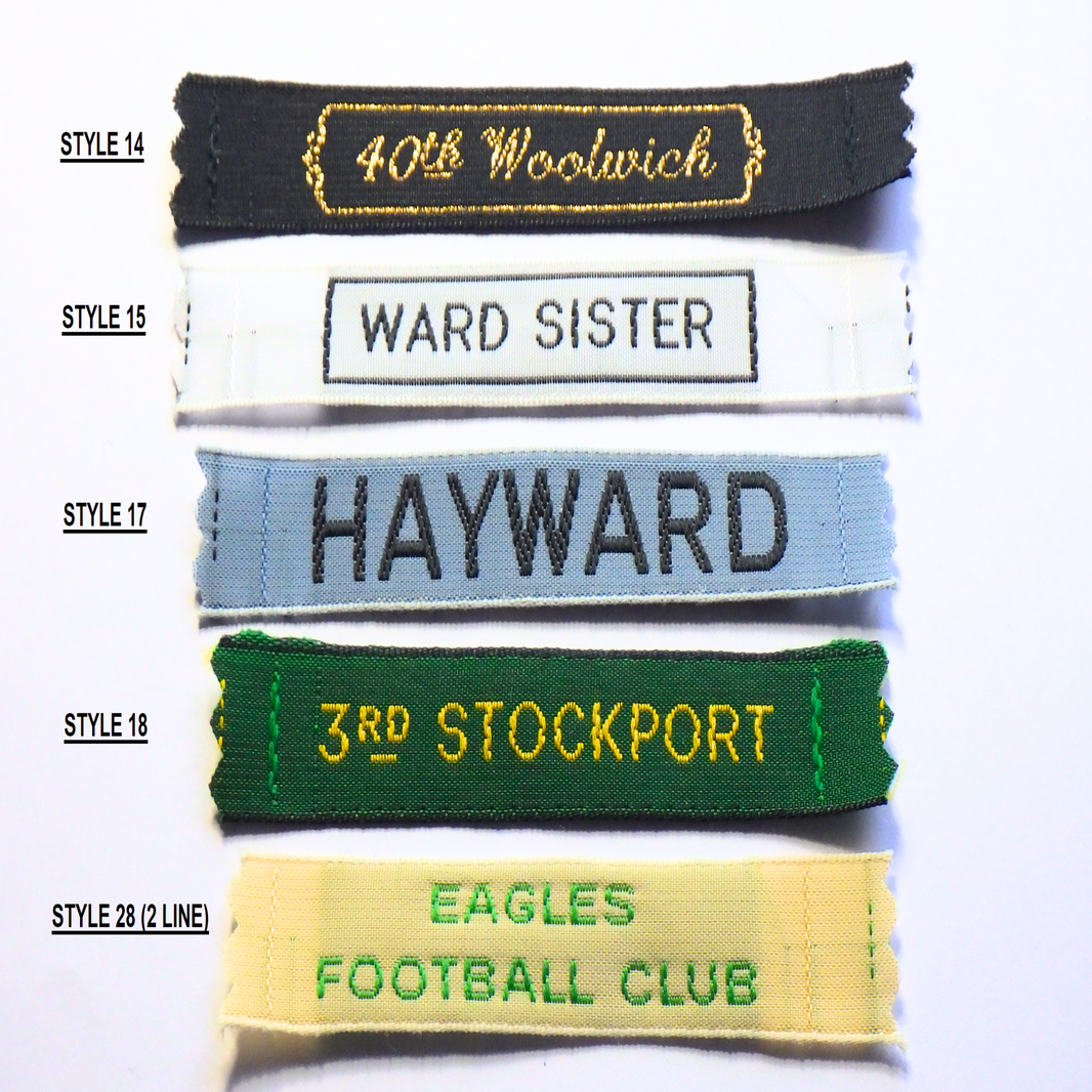 Personalised Clothing Name Labels | Custom Woven Labels | Name Tags UK ...