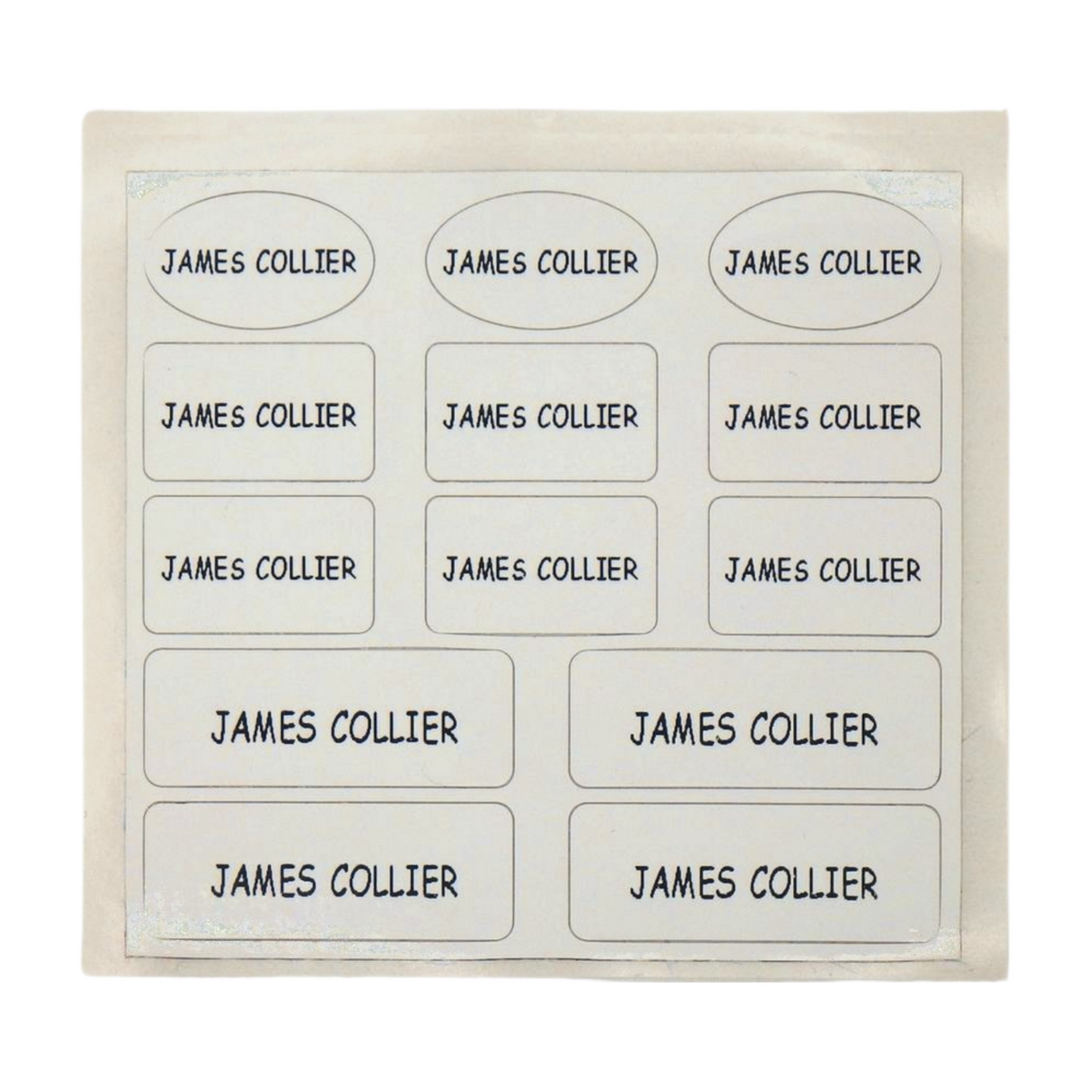 (NEW) Black on White Mixed Stickers (13 Stickers) - up to 3 lines ...