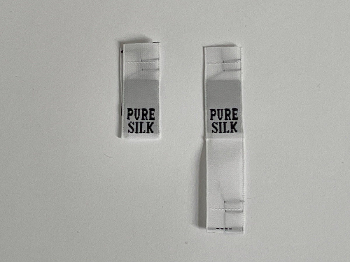 Pure Silk Woven Size Labels – Cash's Nametapes